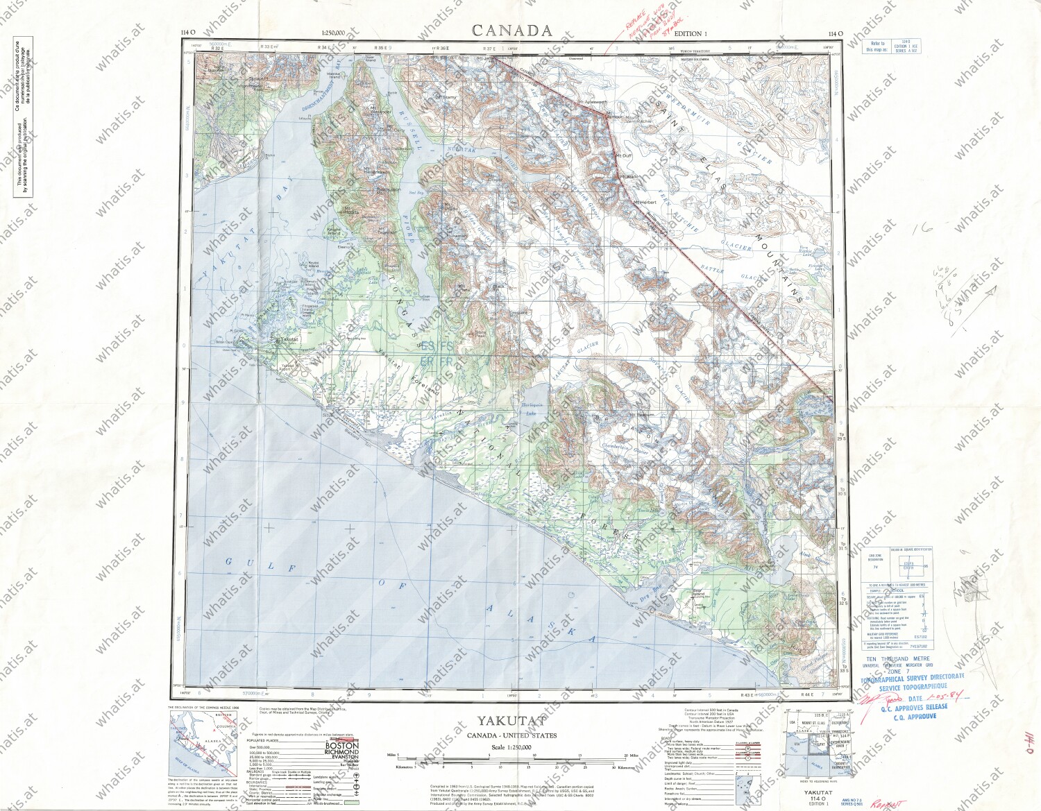 NO-07 1-3│1966│114 O│Yakutat│CA. Army Survey Establishment│CA. A501 ...